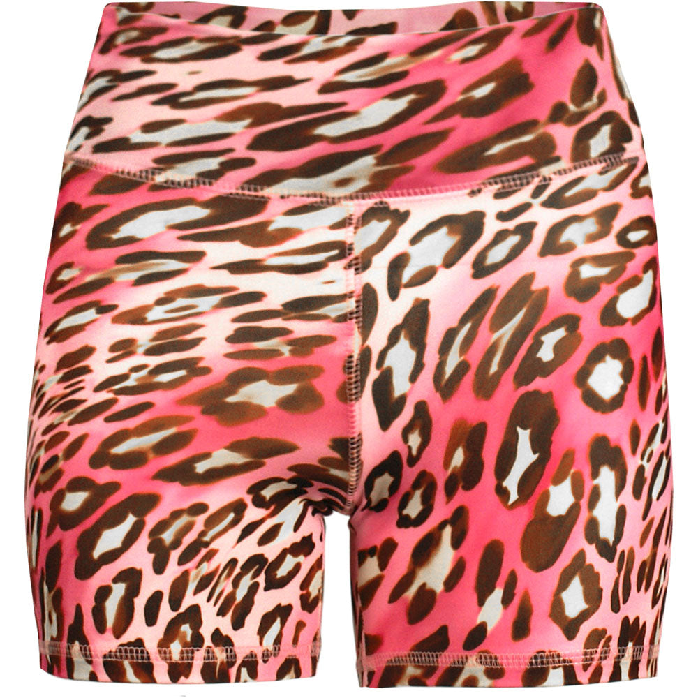 Luxe Activewear | Power Shorts in Pink Leopard | Gym Girl