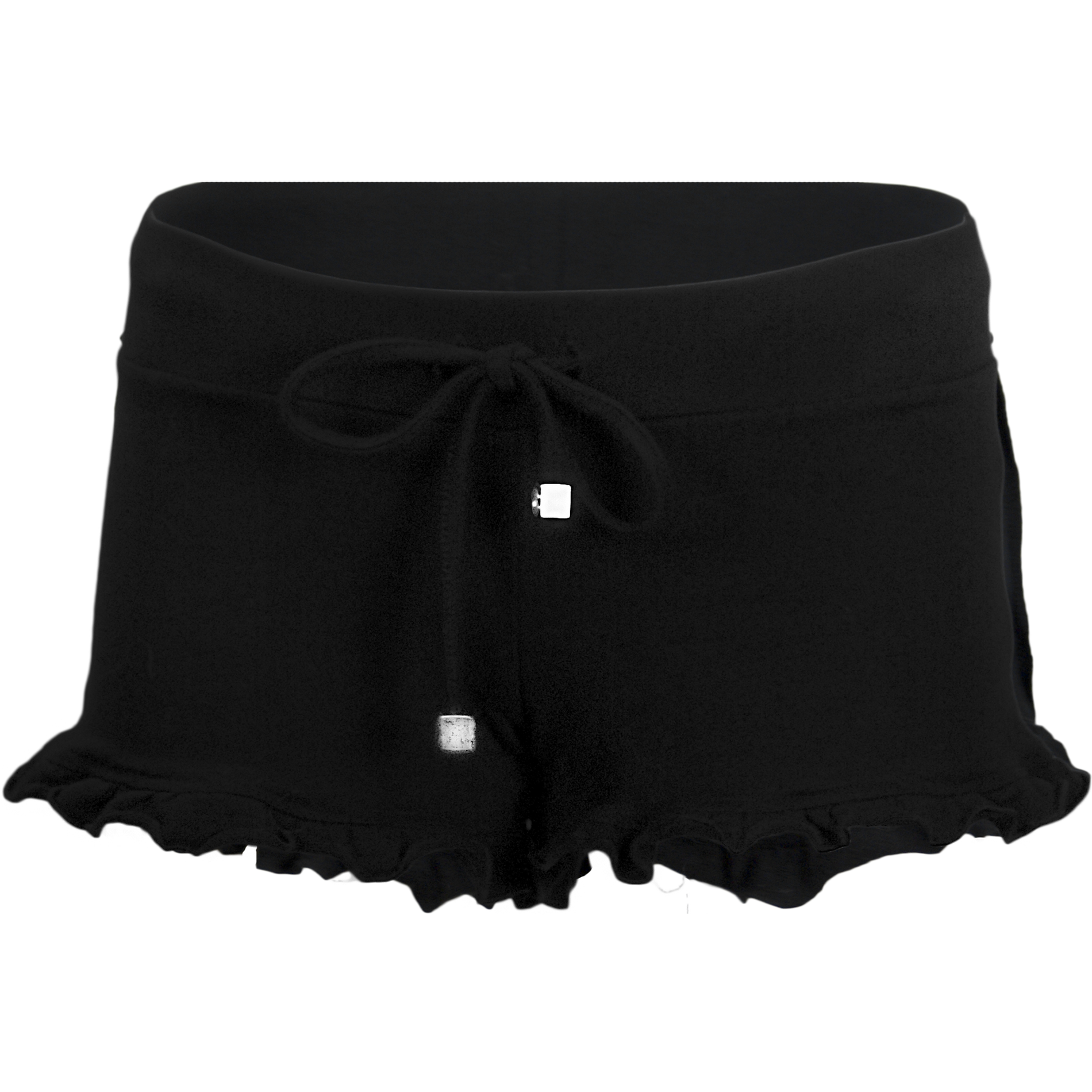 Inspired Activewear | Ruffled Shorts in Black | Gym Girl