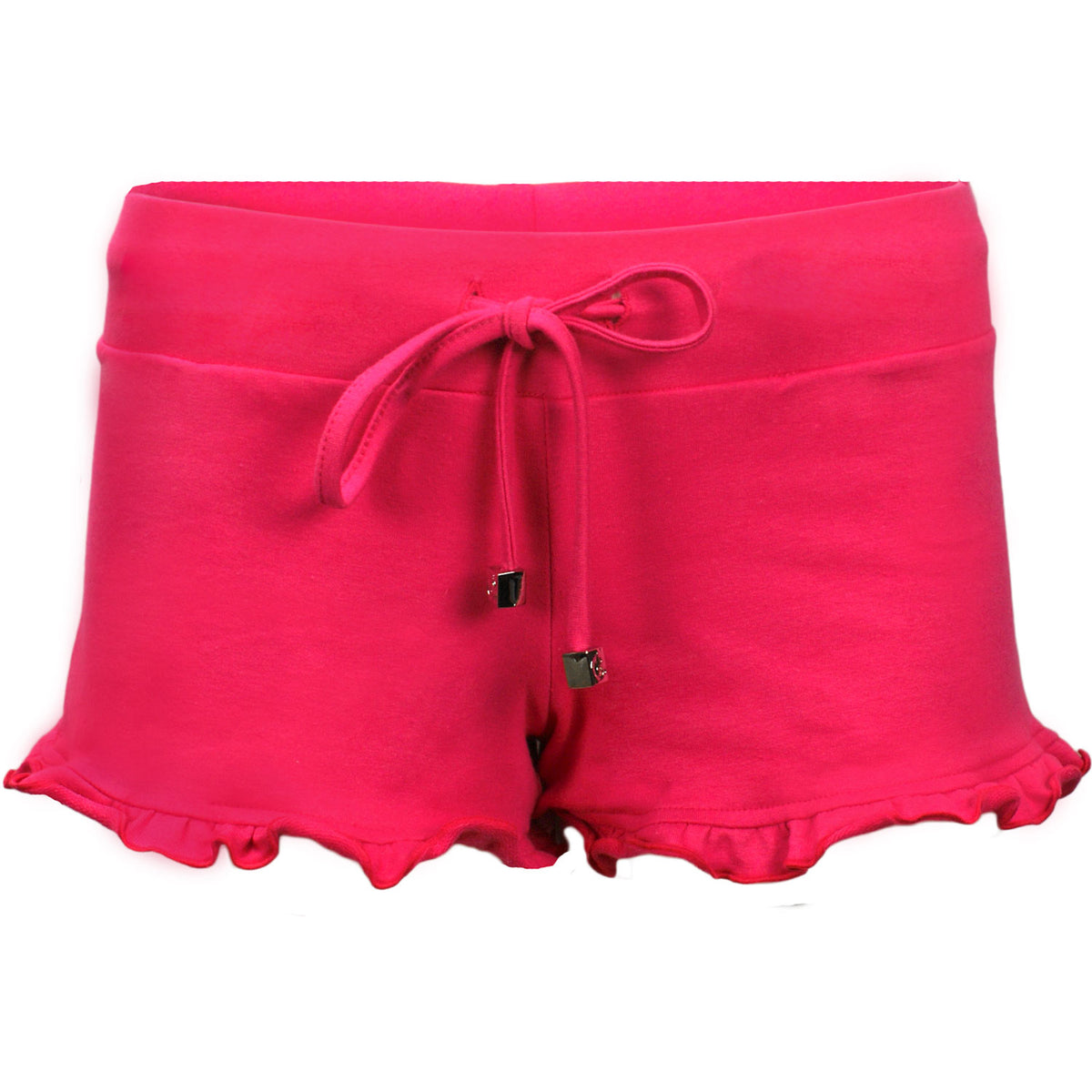 Luxe Activewear | Ruffled Shorts in Bubblegum Pink | Gym Girl